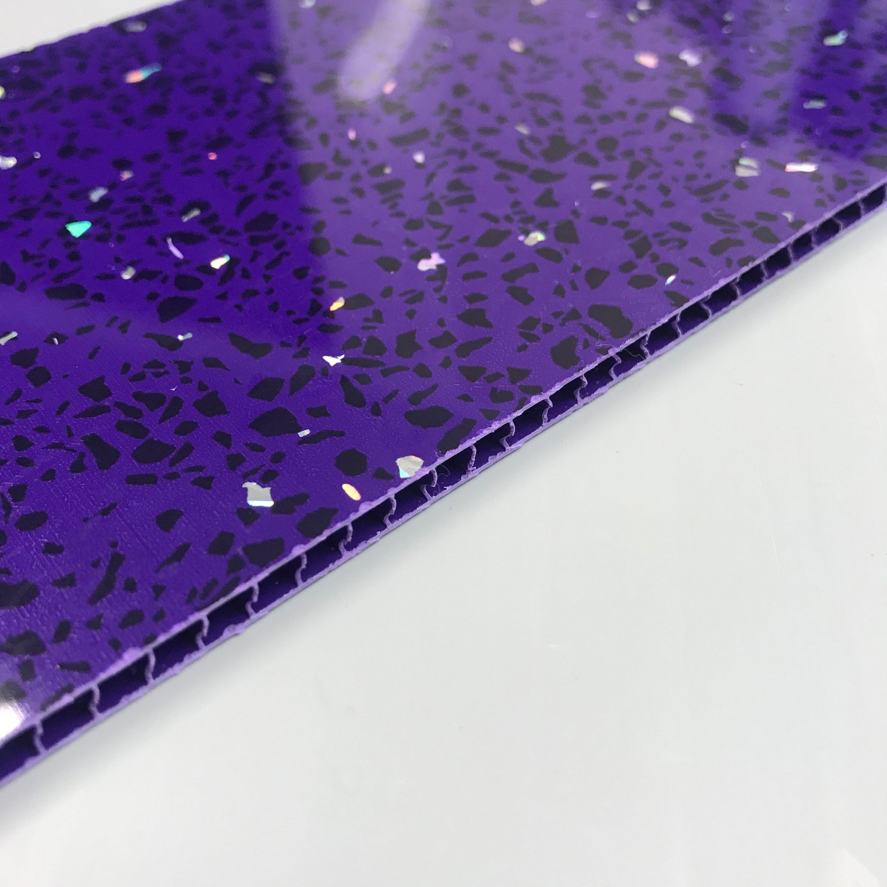 5mm Purple Sparkle | PVC Waterproof Wet Room Cladding | Bath Clad