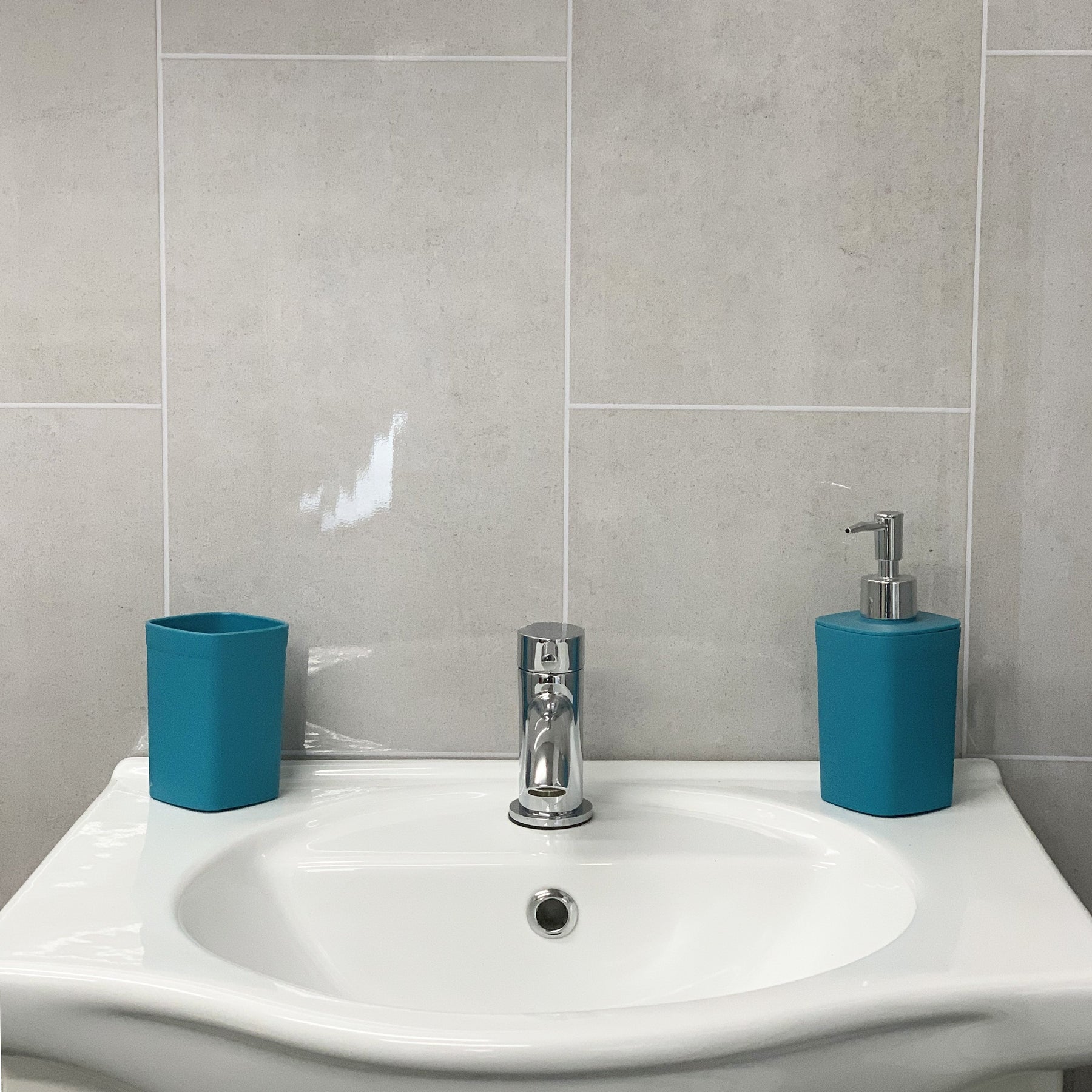 Klassic Tile Grey (8mm) | PVC Waterproof Wet Room Cladding