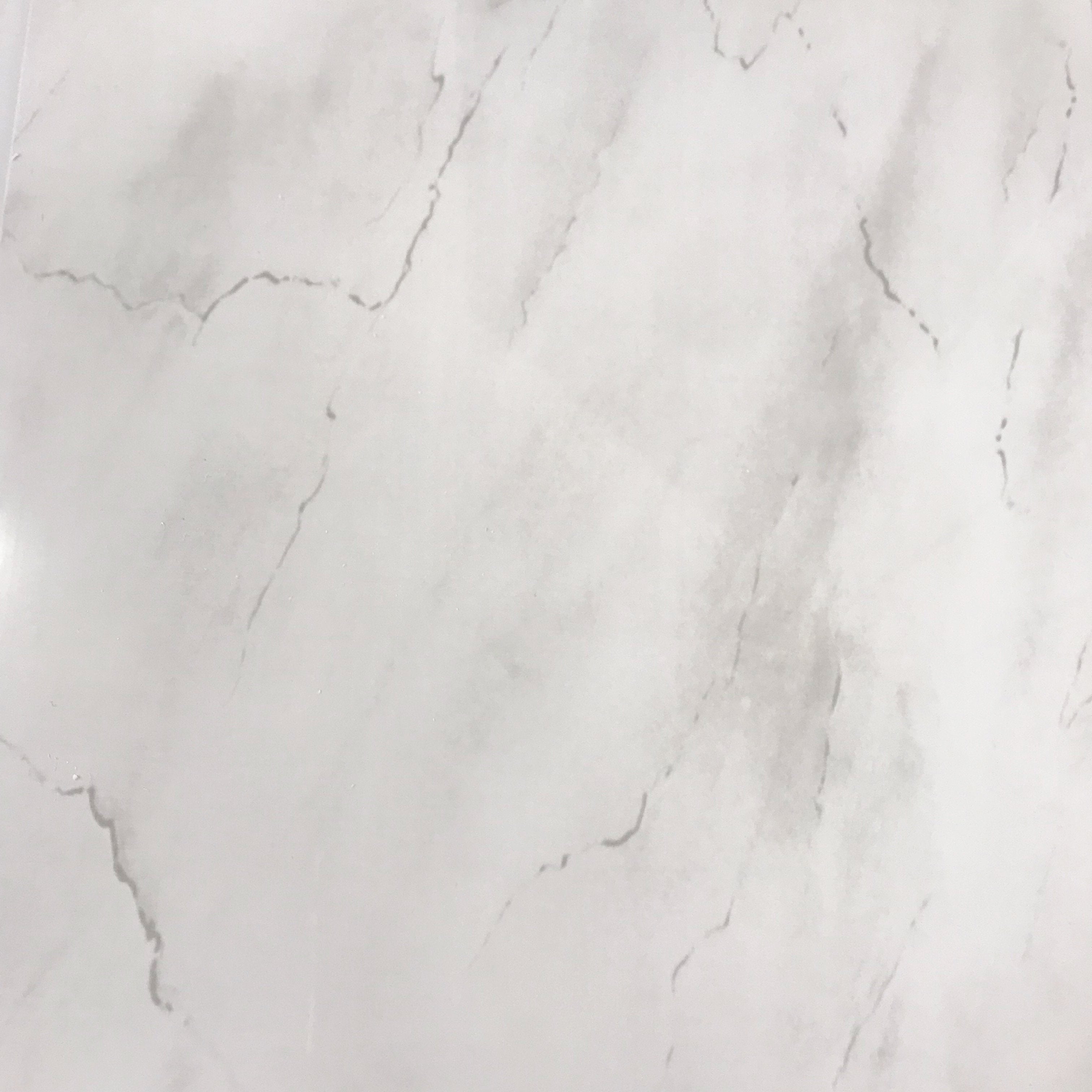 White Marble (5mm) | PVC Waterproof Wet Room Cladding | Bath Clad