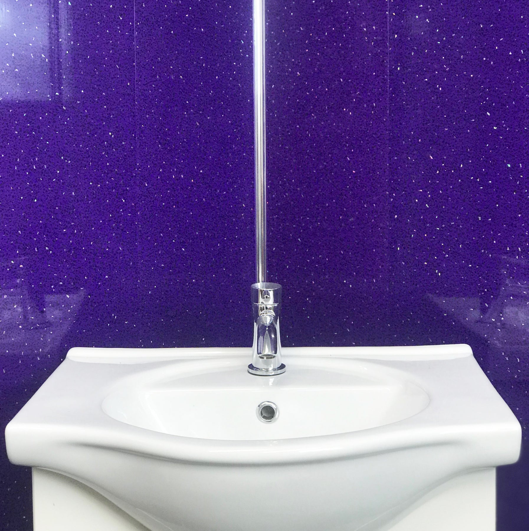 5mm Purple Sparkle | PVC Waterproof Wet Room Cladding | Bath Clad