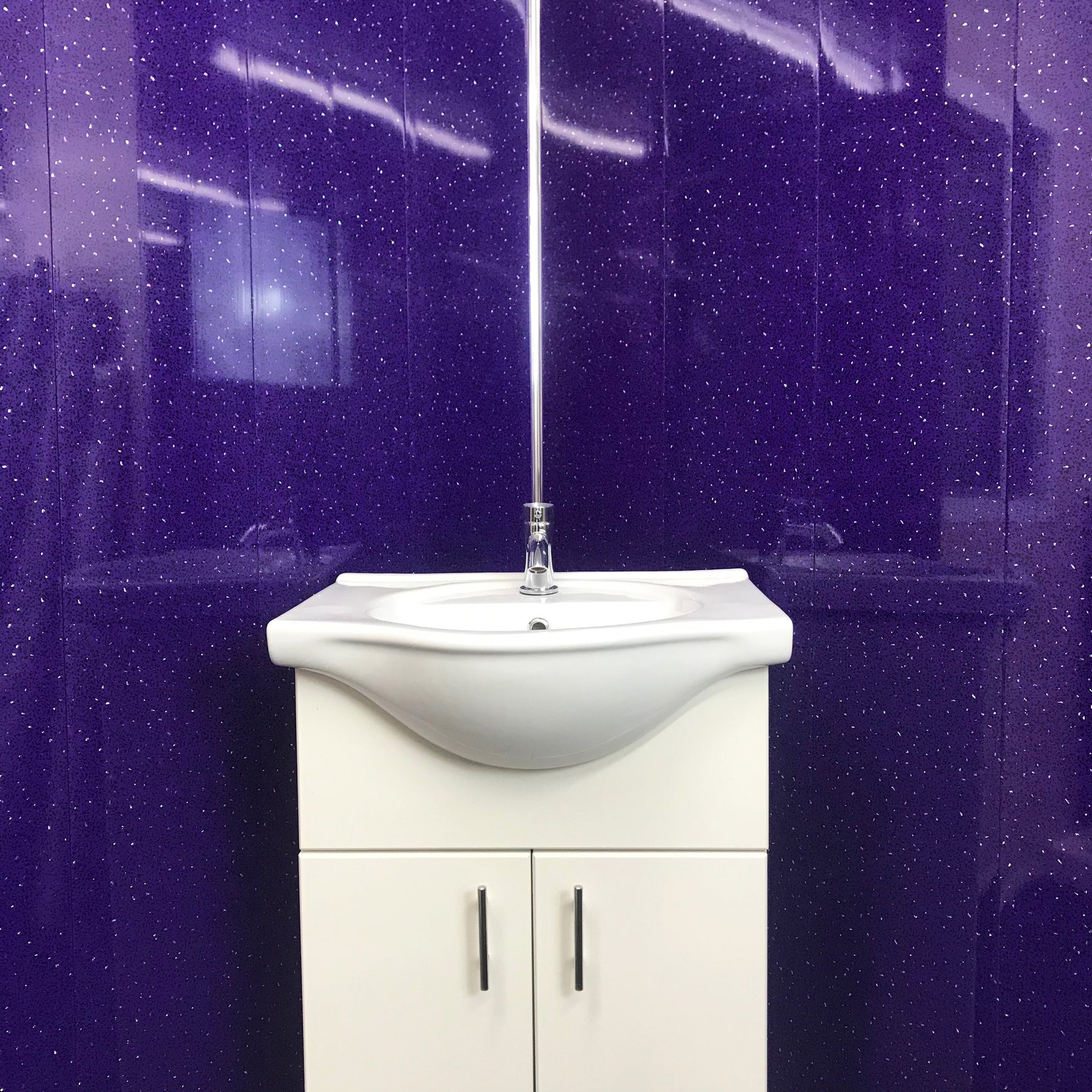 5mm Purple Sparkle | PVC Waterproof Wet Room Cladding | Bath Clad